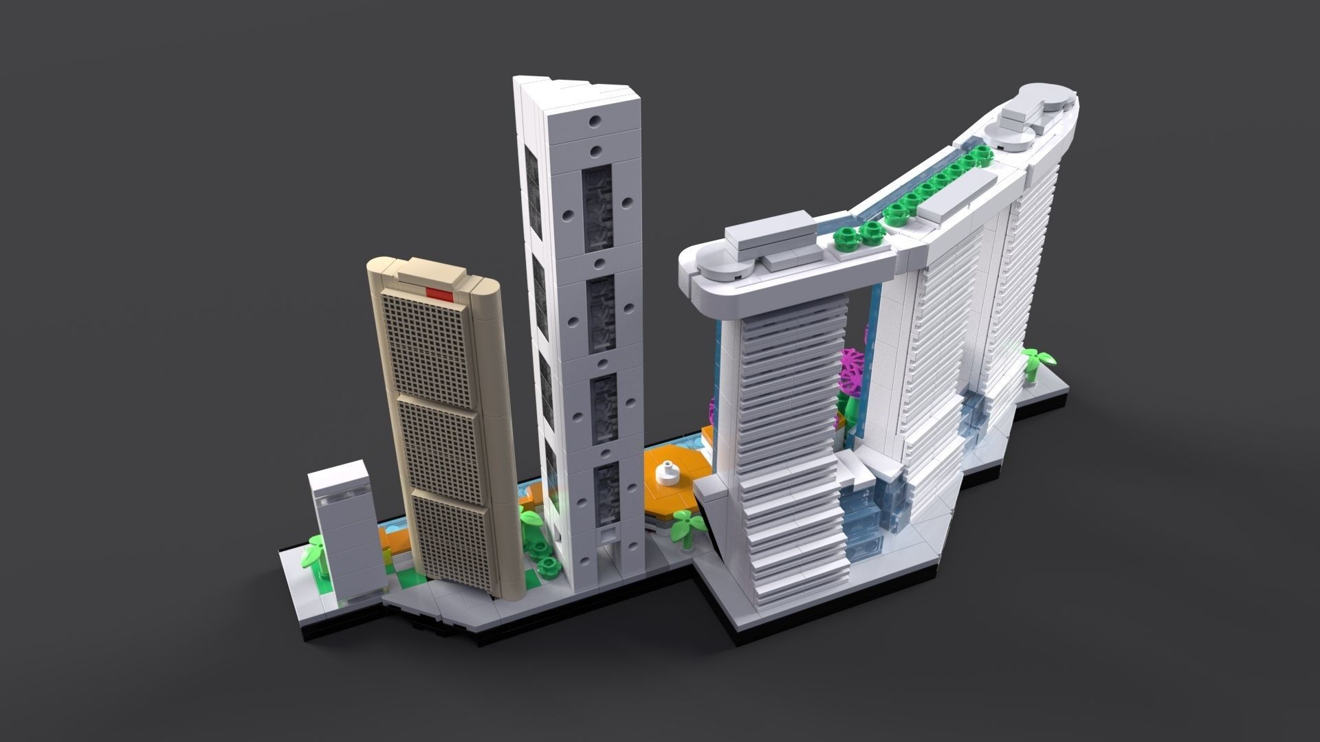 Lego Singapore 3D model | CGTrader