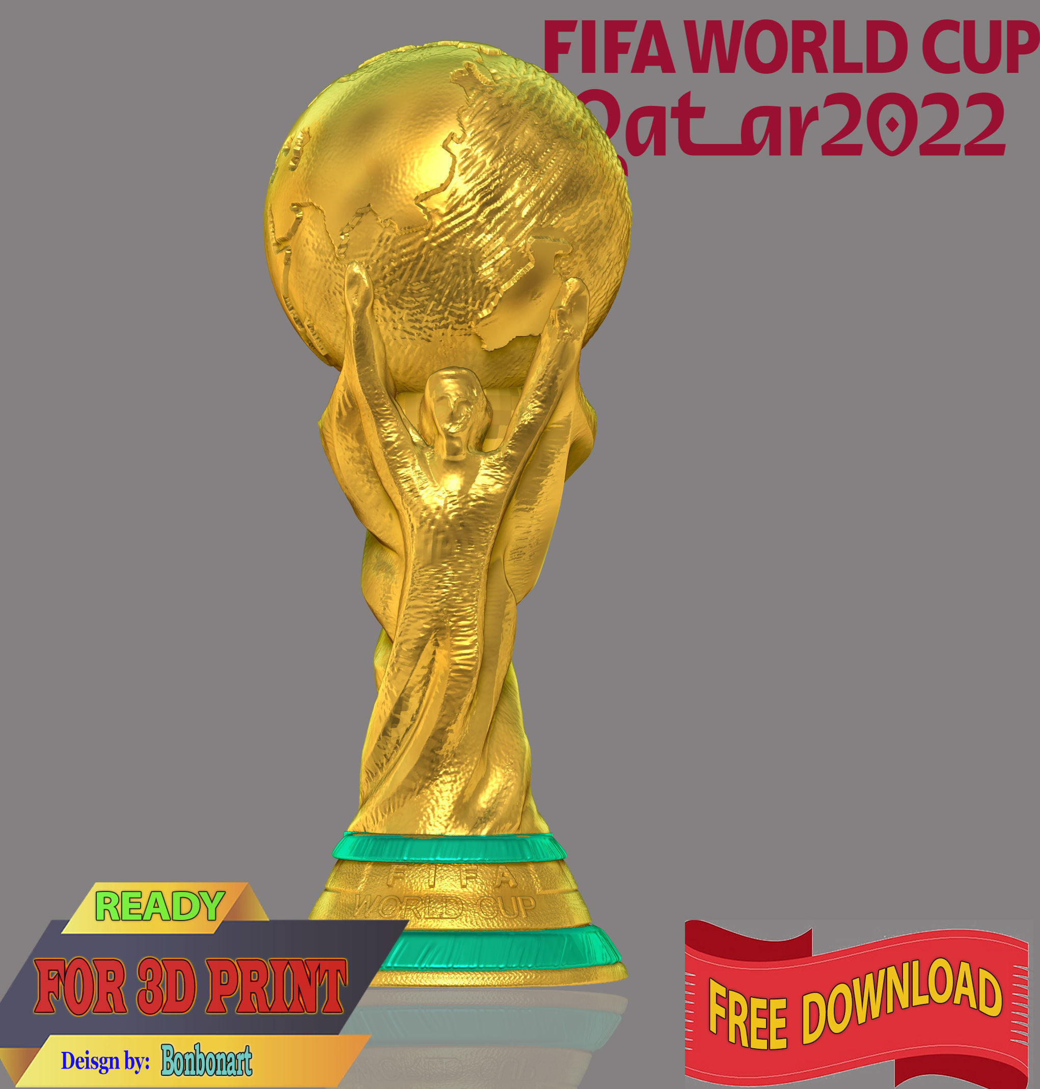 Trophy - FIFA World Cup free 3D model 3D printable | CGTrader