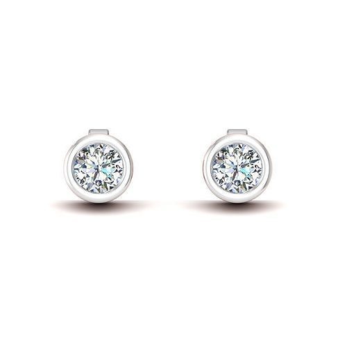 Solitaire Women Stud Earring 3dm STL OBJ FBX Renders Details 3D model ...