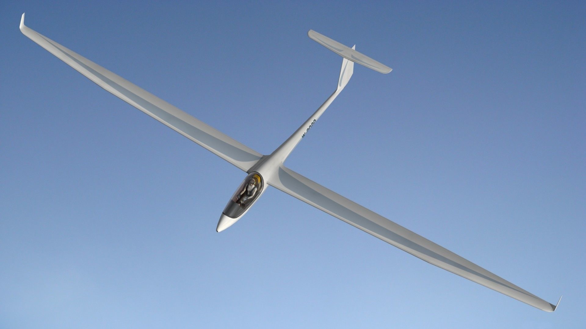 Glider Flying 3D model | CGTrader