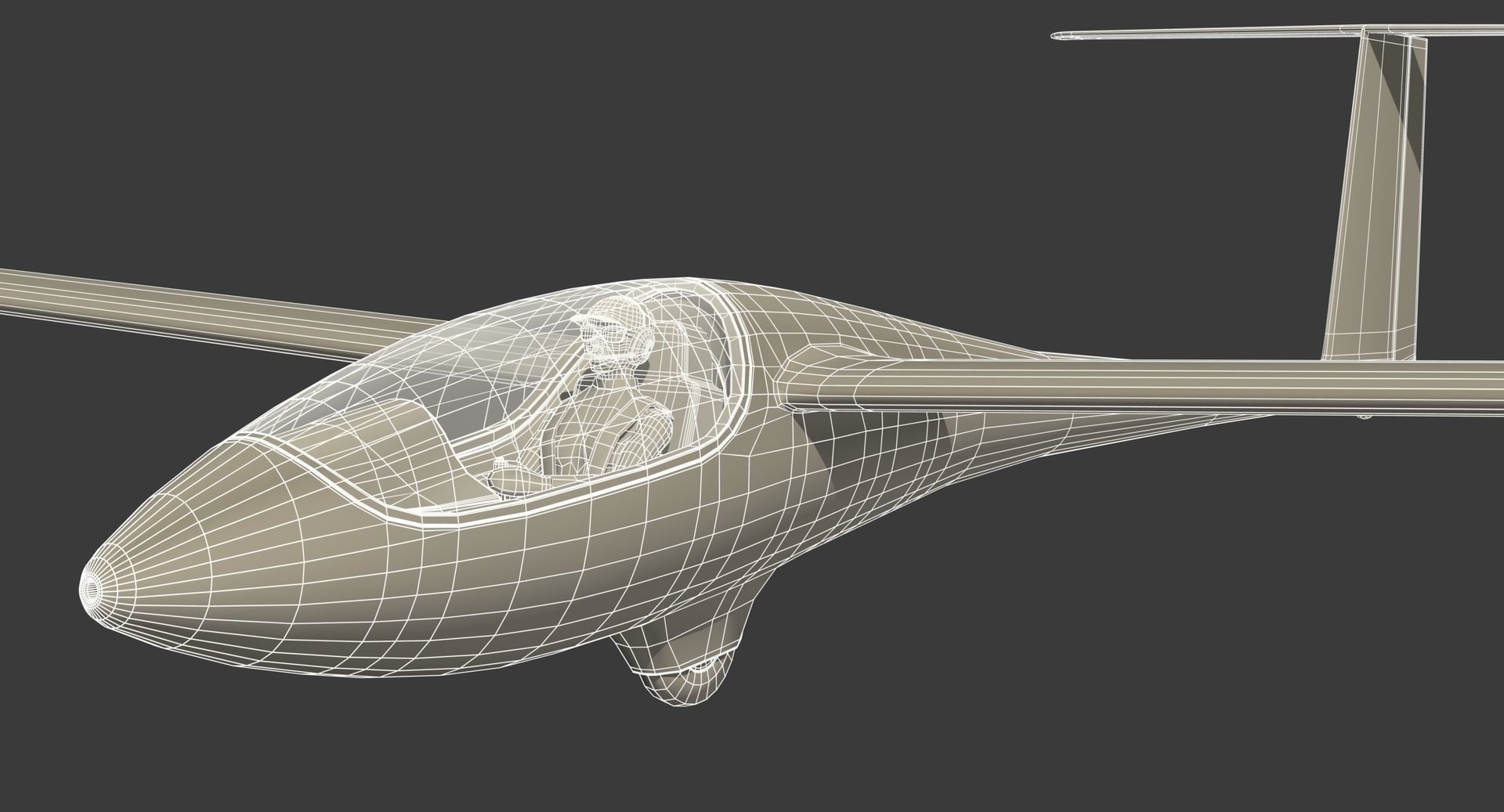 Glider Flying 3D model | CGTrader