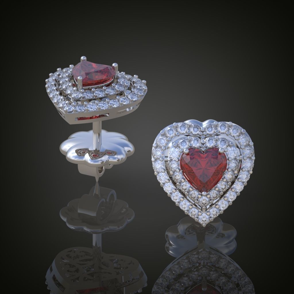 Earring 3D model 3D printable model 0028 3D model 3D printable | CGTrader