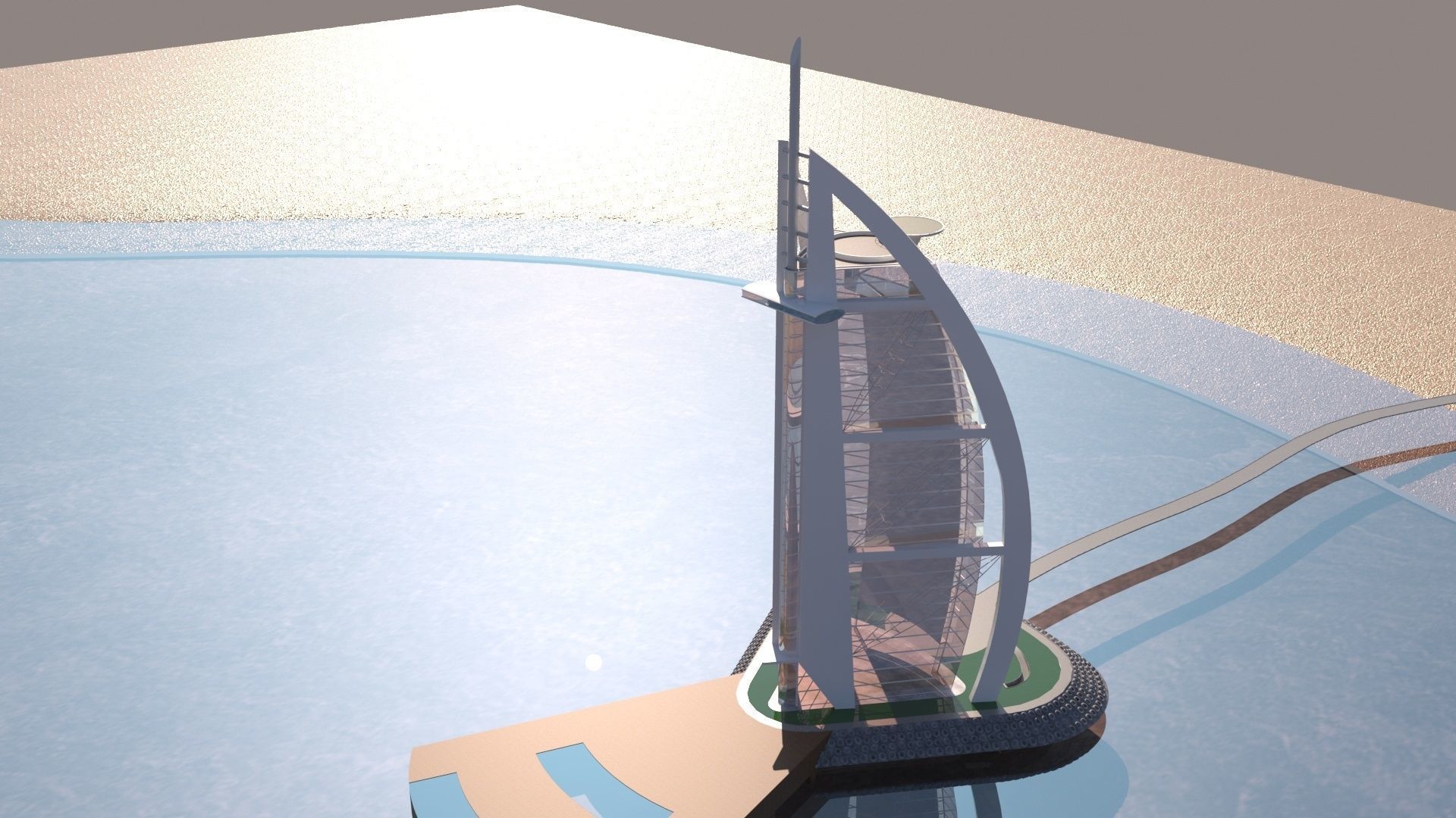 Burj Al Arab Tower 3D model | CGTrader