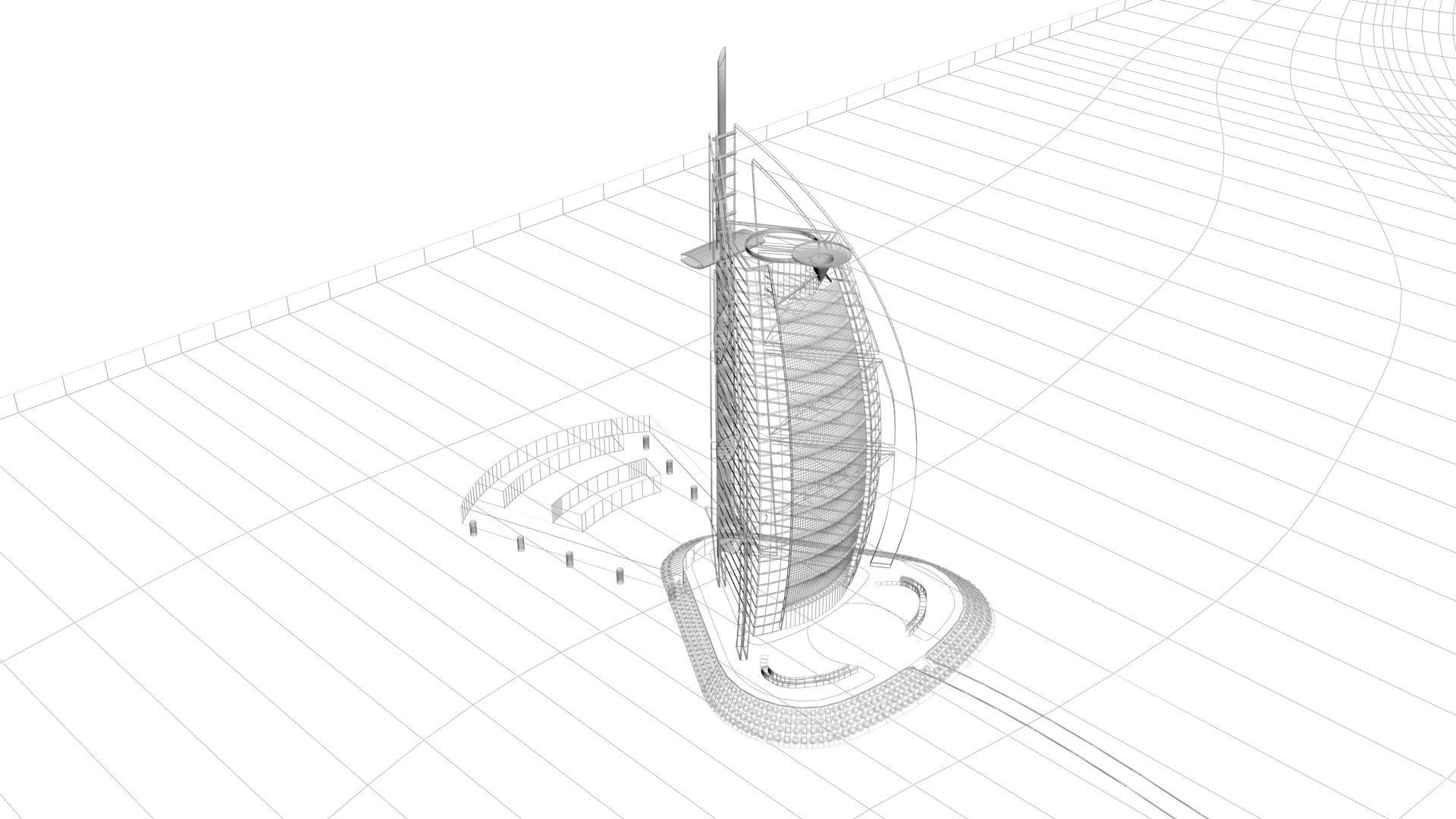 Burj Al Arab Tower 3D model | CGTrader