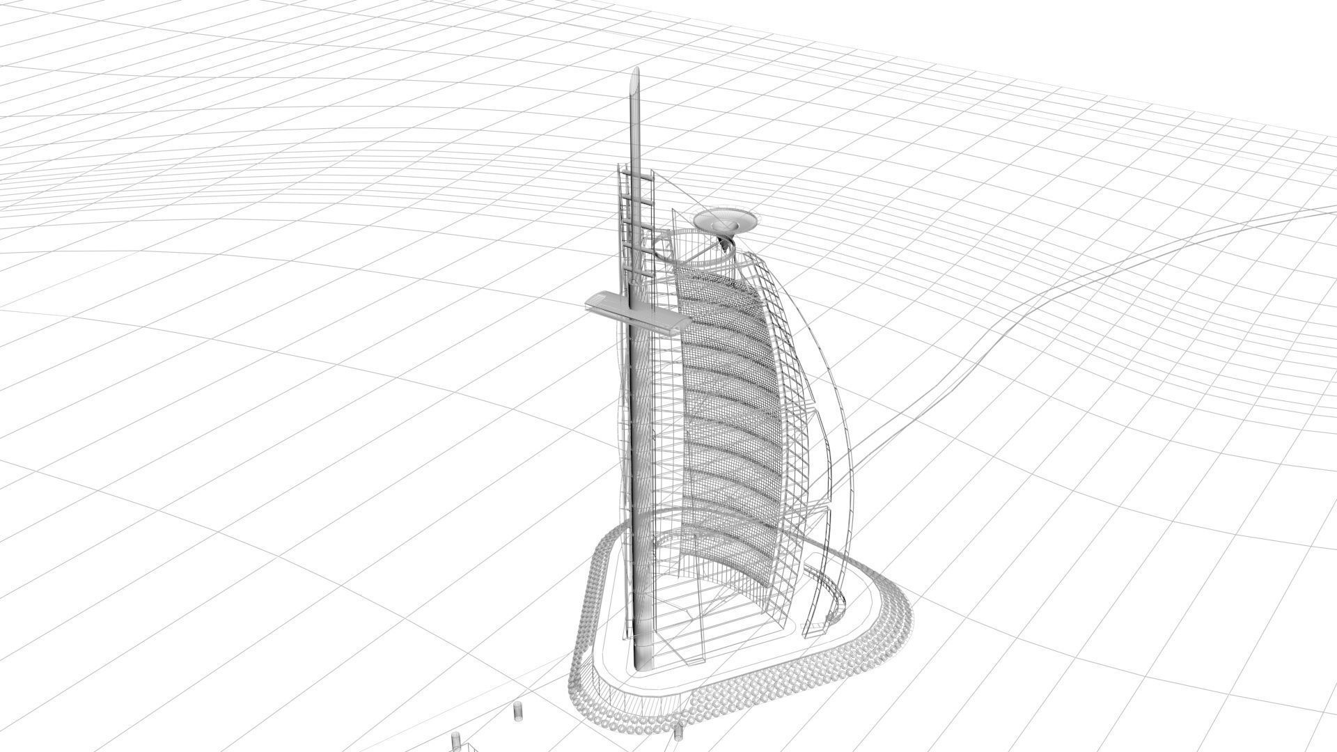 Burj Al Arab Tower 3D model | CGTrader