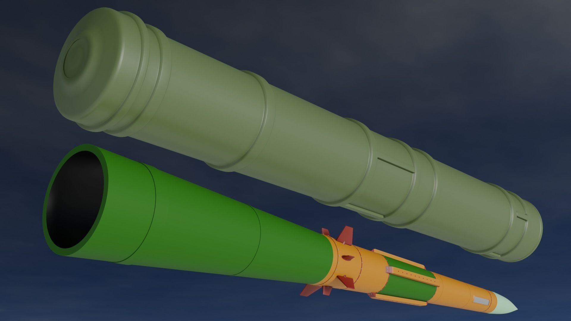 3D model Russian SAM Missiles Pack Vol 1 VR / AR / low-poly | CGTrader
