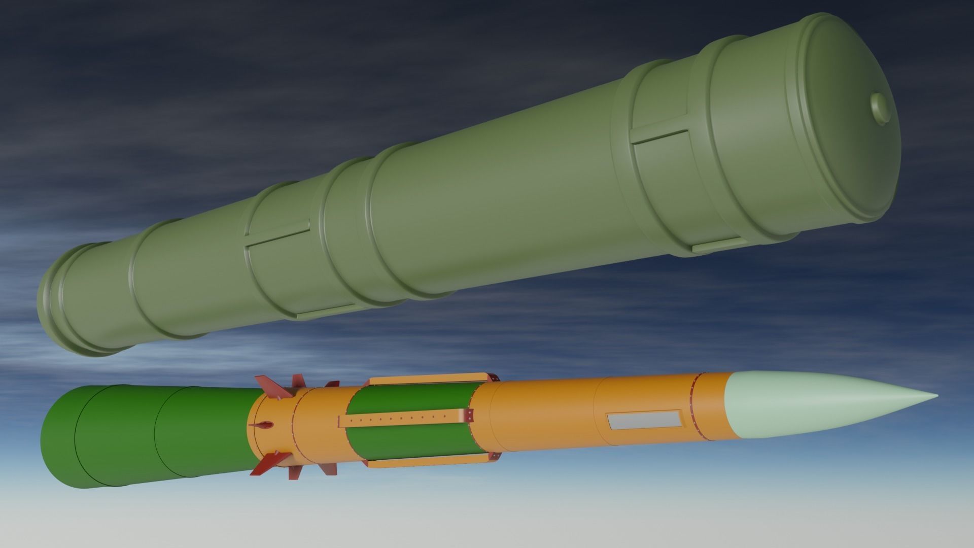 3D model Russian SAM Missiles Pack Vol 1 VR / AR / low-poly | CGTrader