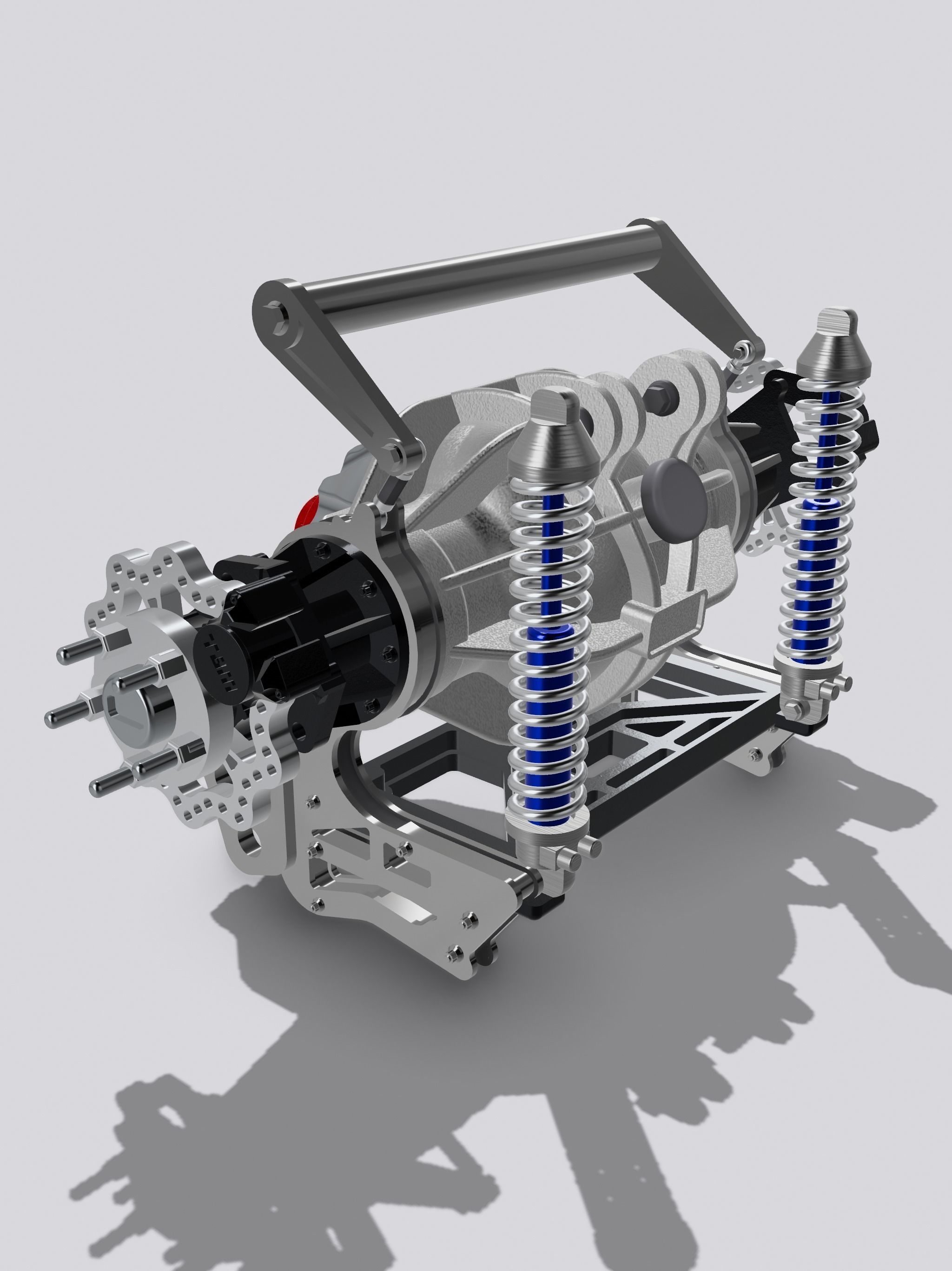 PRO MOD Chassis Rear Diff Brakes Suspension Combo 3D model 3D printable ...