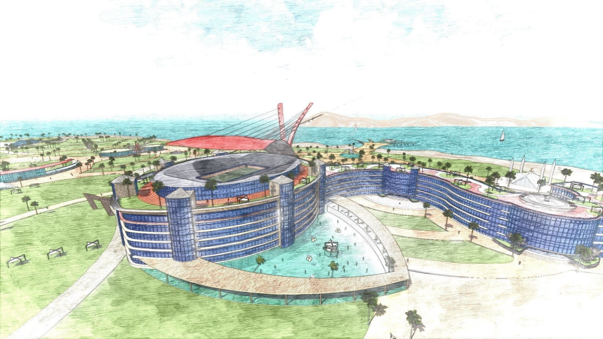 island resort 3D model | CGTrader