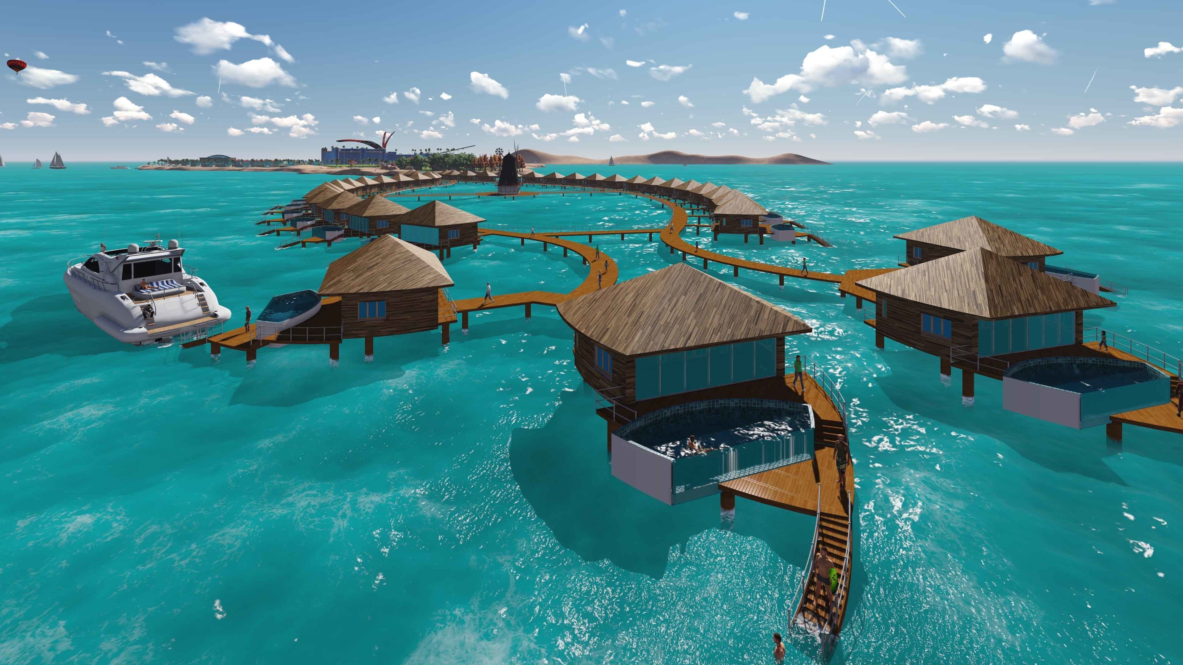 island resort 3D model | CGTrader