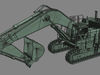 Tracked Excavator Komatsu PC1250 3D model | CGTrader