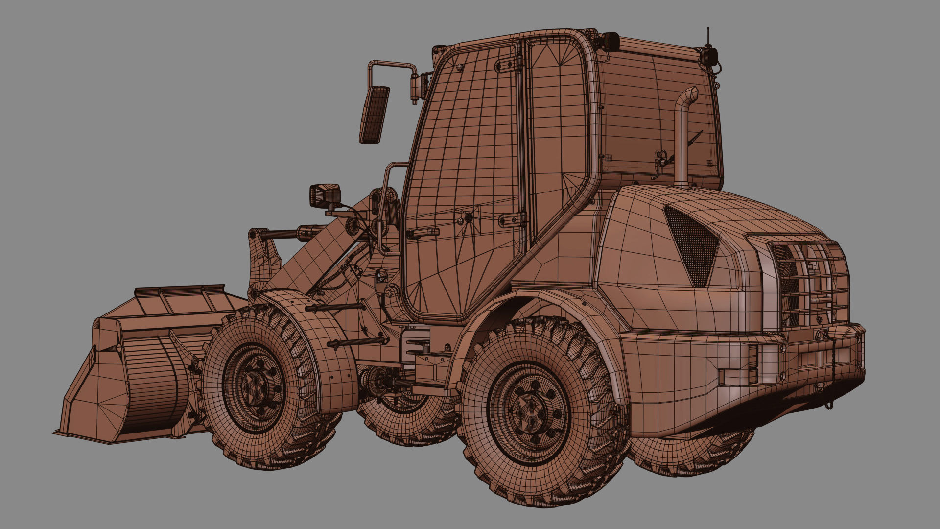 Komatsu WA70-7 Wheel Loader 3D model | CGTrader