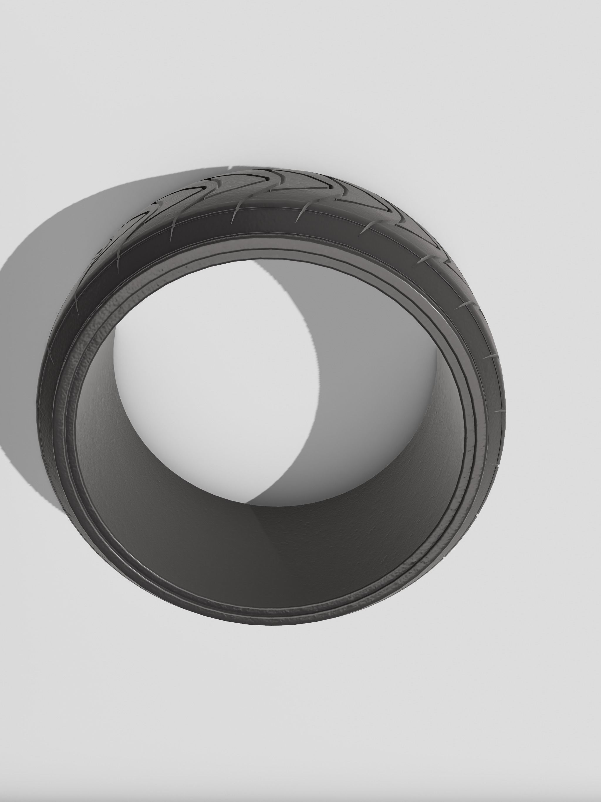 20inch Low Profile Stretch Tire Tyre Directional 3D model 3D printable ...