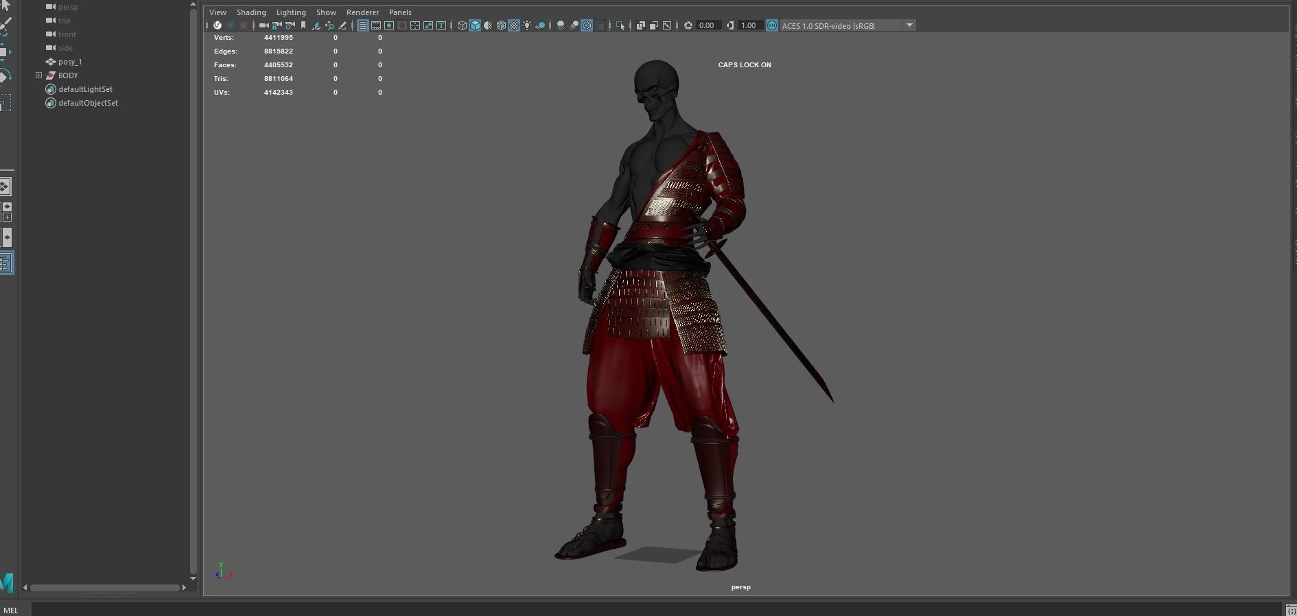 Samurai Cloth 3D model | CGTrader