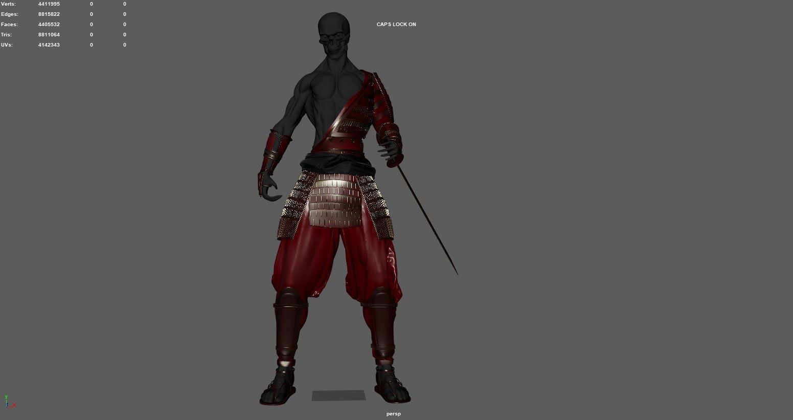 Samurai Cloth 3D model | CGTrader
