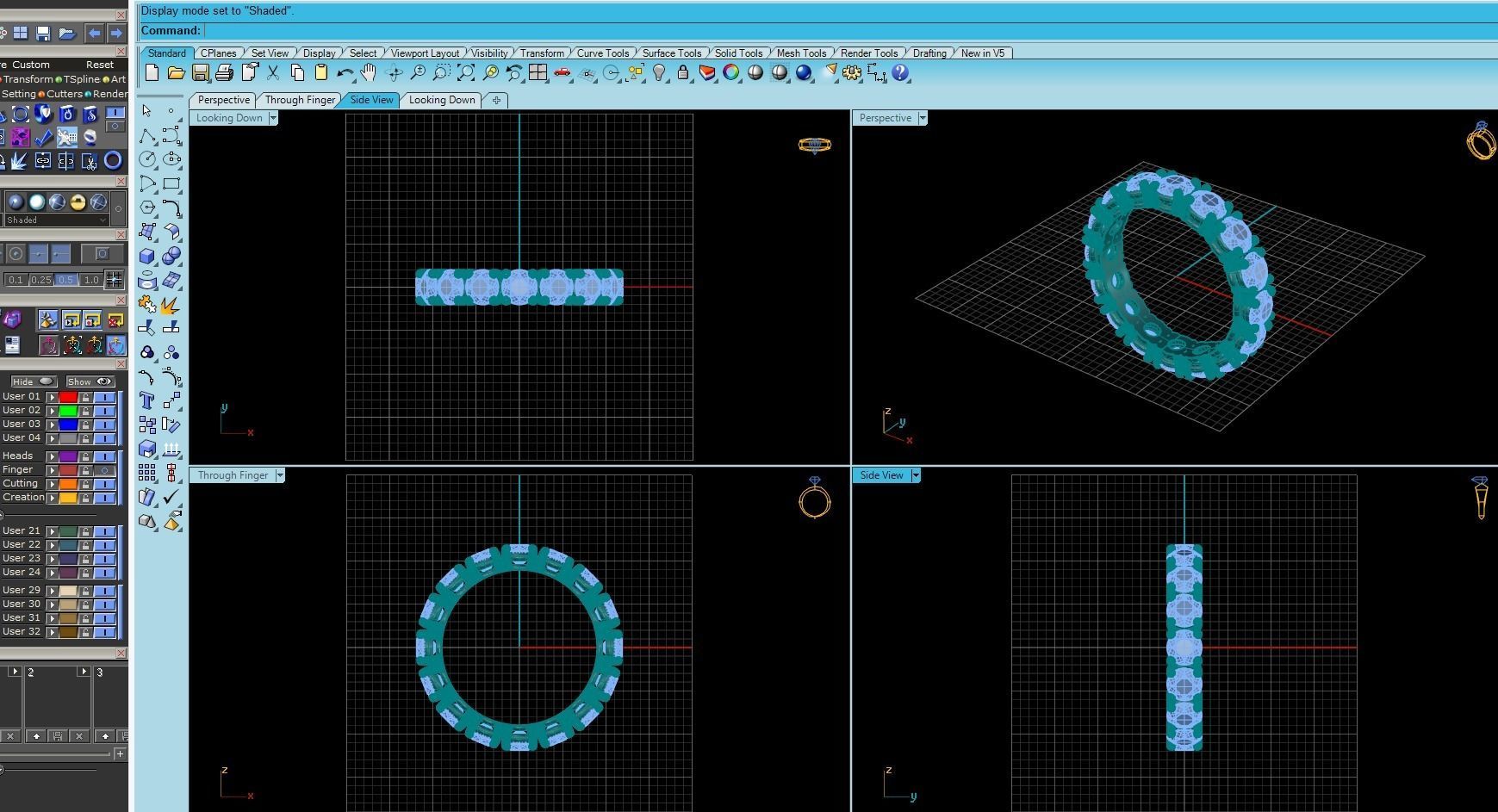Beautiful ring free 3D model 3D printable | CGTrader
