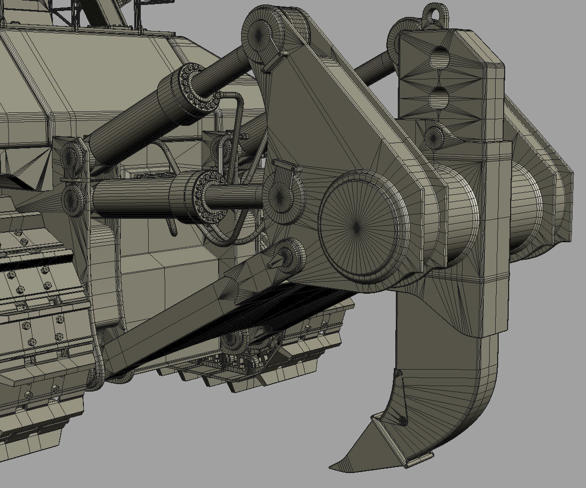 Super dozer Komatsu d575 3D model | CGTrader