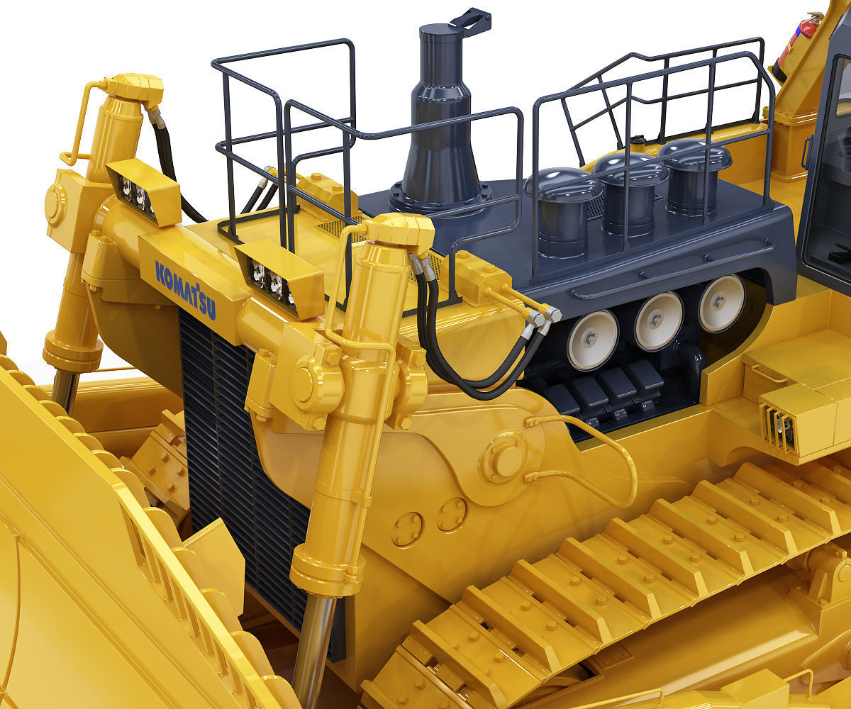 Super dozer Komatsu d575 3D model | CGTrader