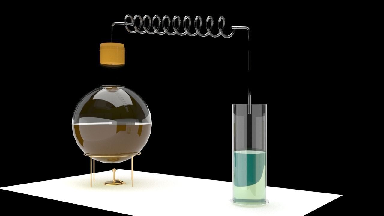 chemical distillation 3D model | CGTrader
