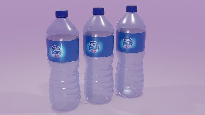 Water Bottle free 3D model | CGTrader
