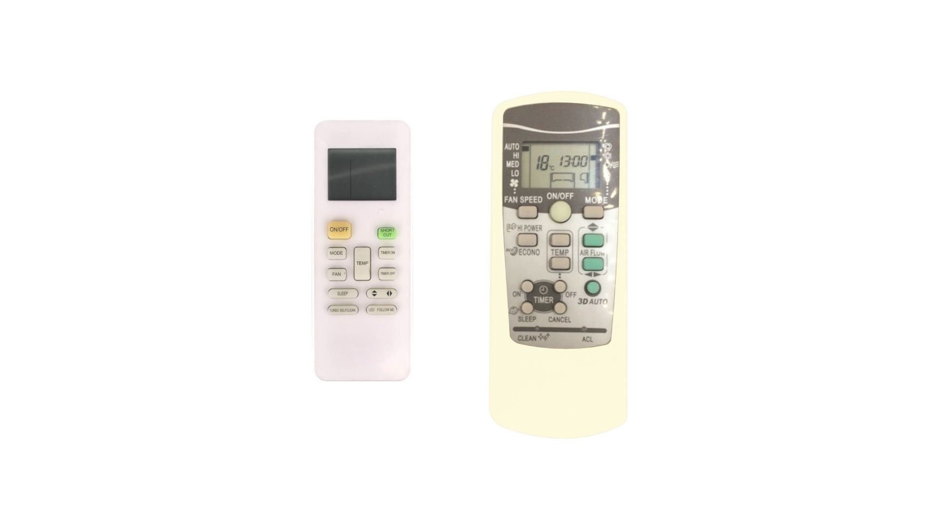 Air Conditioner Remote Controls Set 3D model | CGTrader