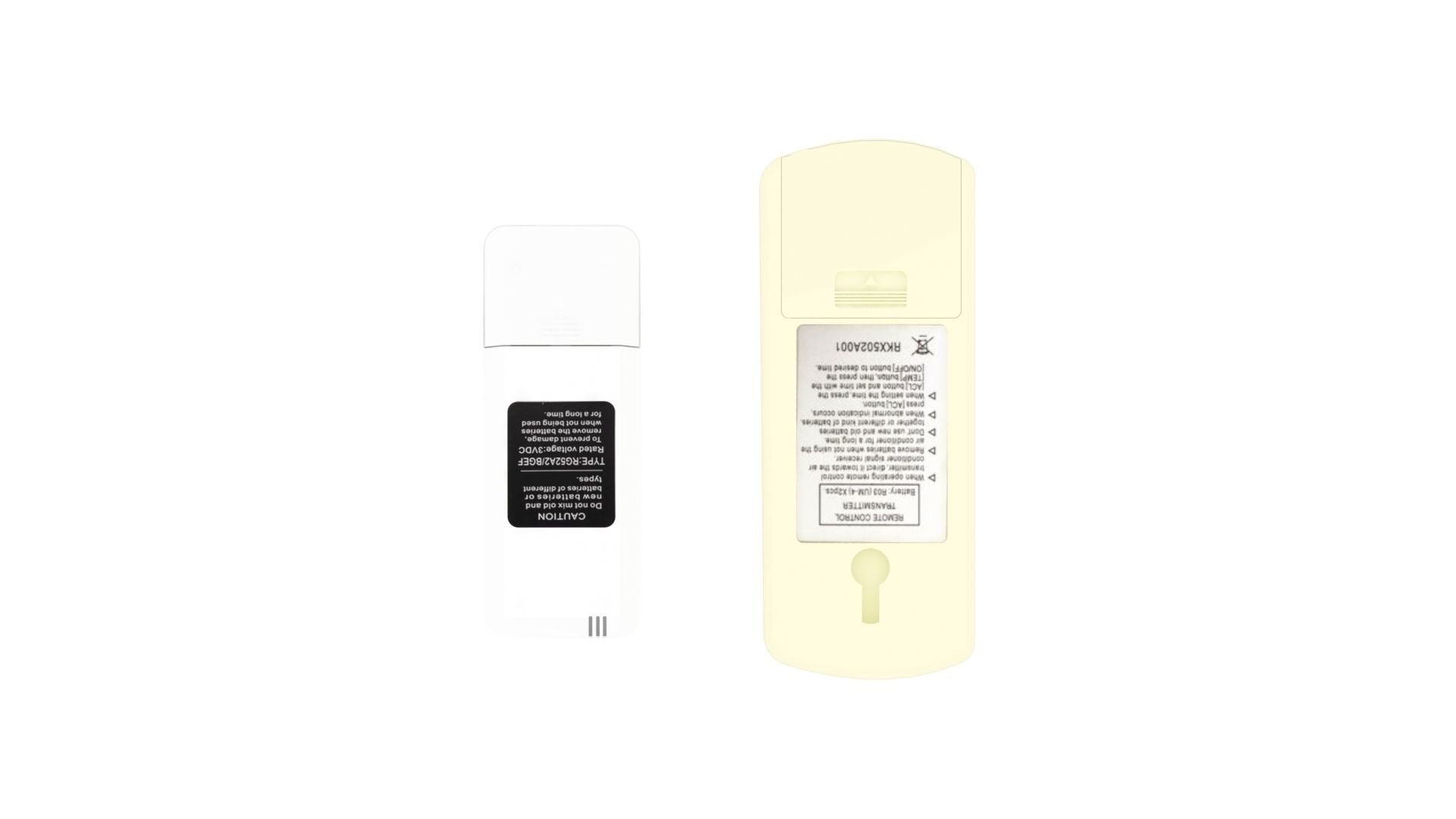 Air Conditioner Remote Controls Set 3D model | CGTrader