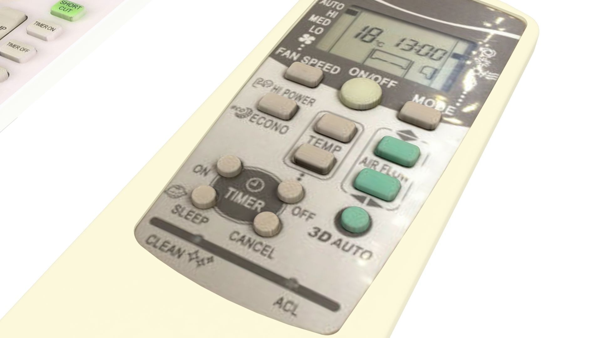 Air Conditioner Remote Controls Set 3D model | CGTrader