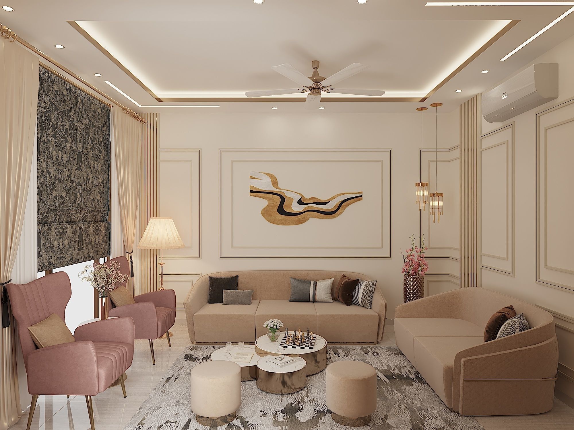 livng room free 3D model | CGTrader