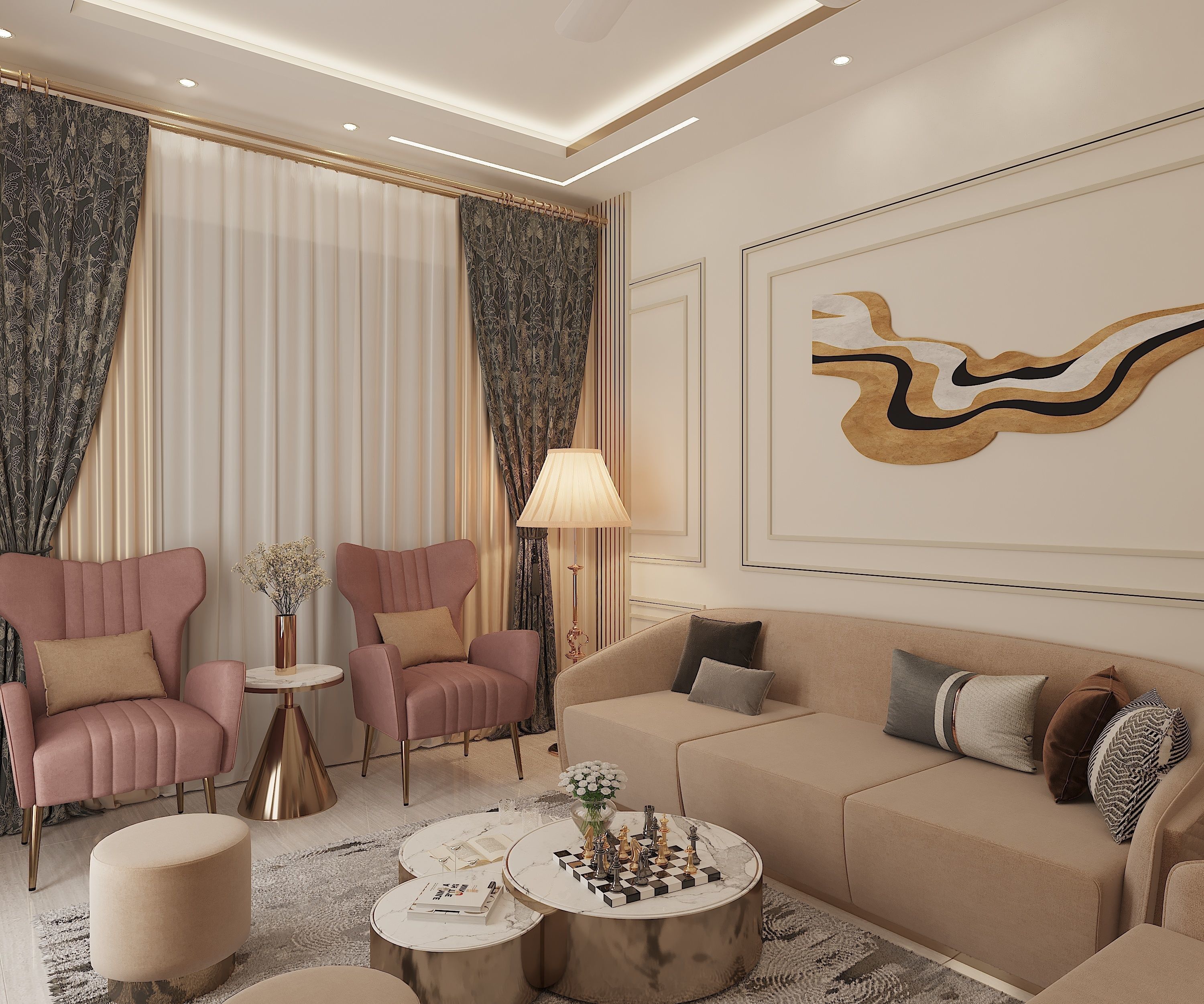 livng room free 3D model | CGTrader