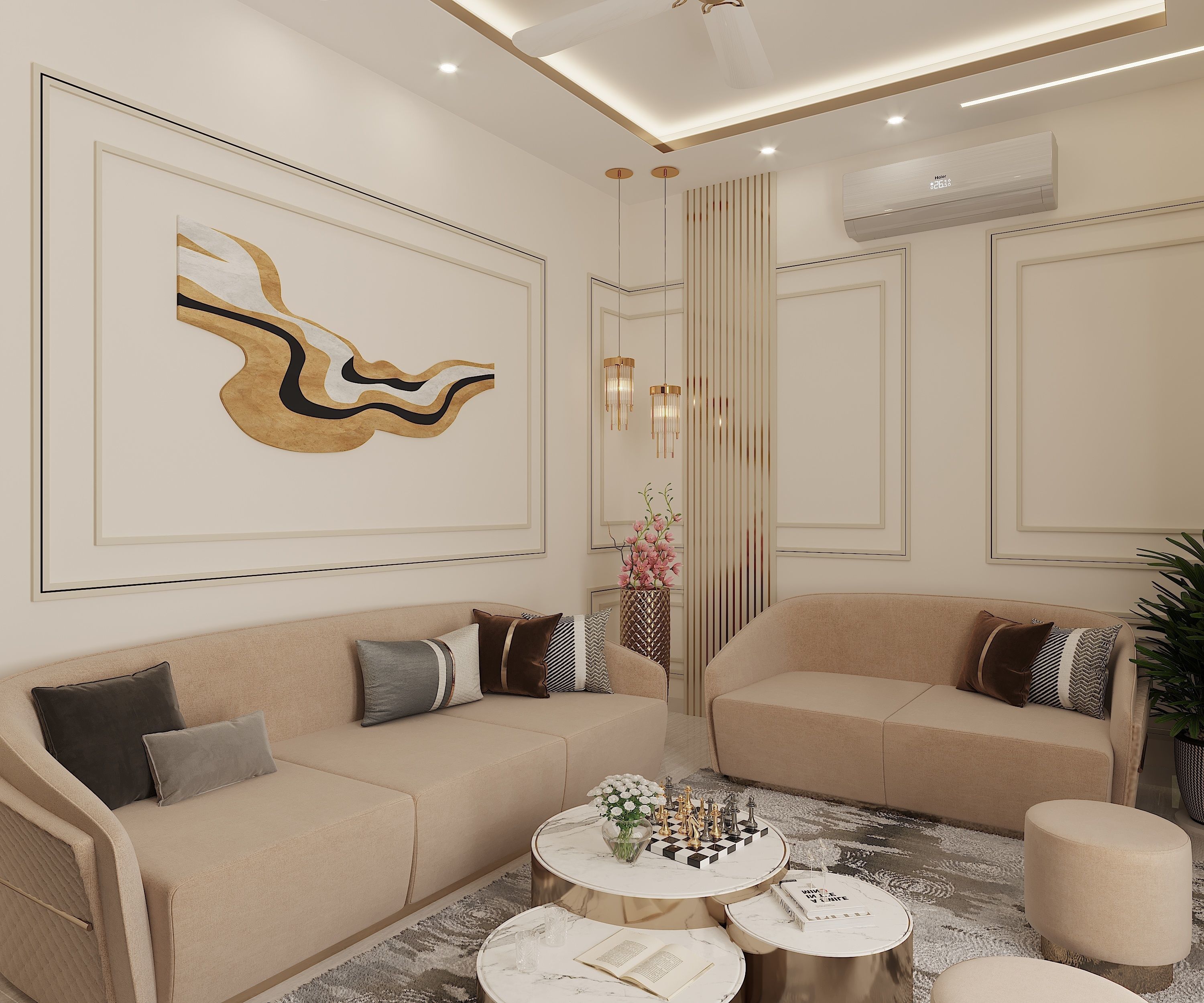 livng room free 3D model | CGTrader