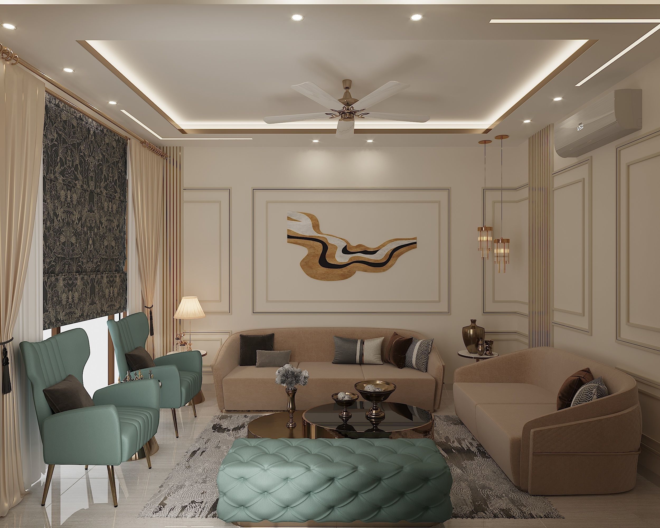 livng room free 3D model | CGTrader