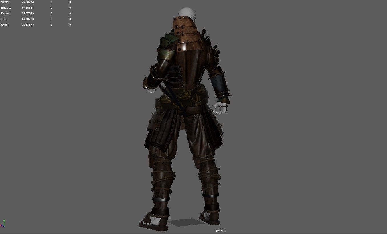 Samurai Cloth 3D model | CGTrader