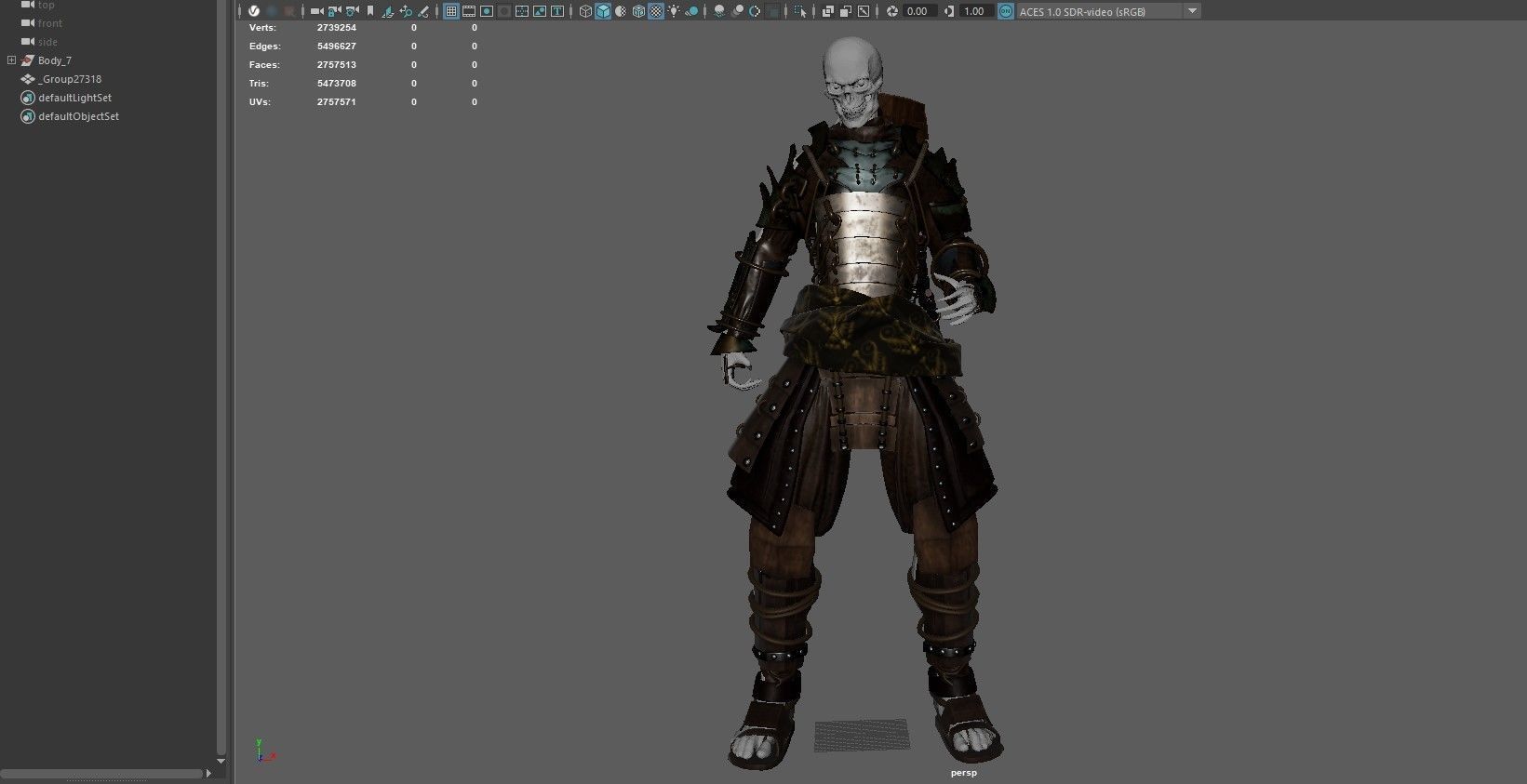 Samurai Cloth 3D model | CGTrader