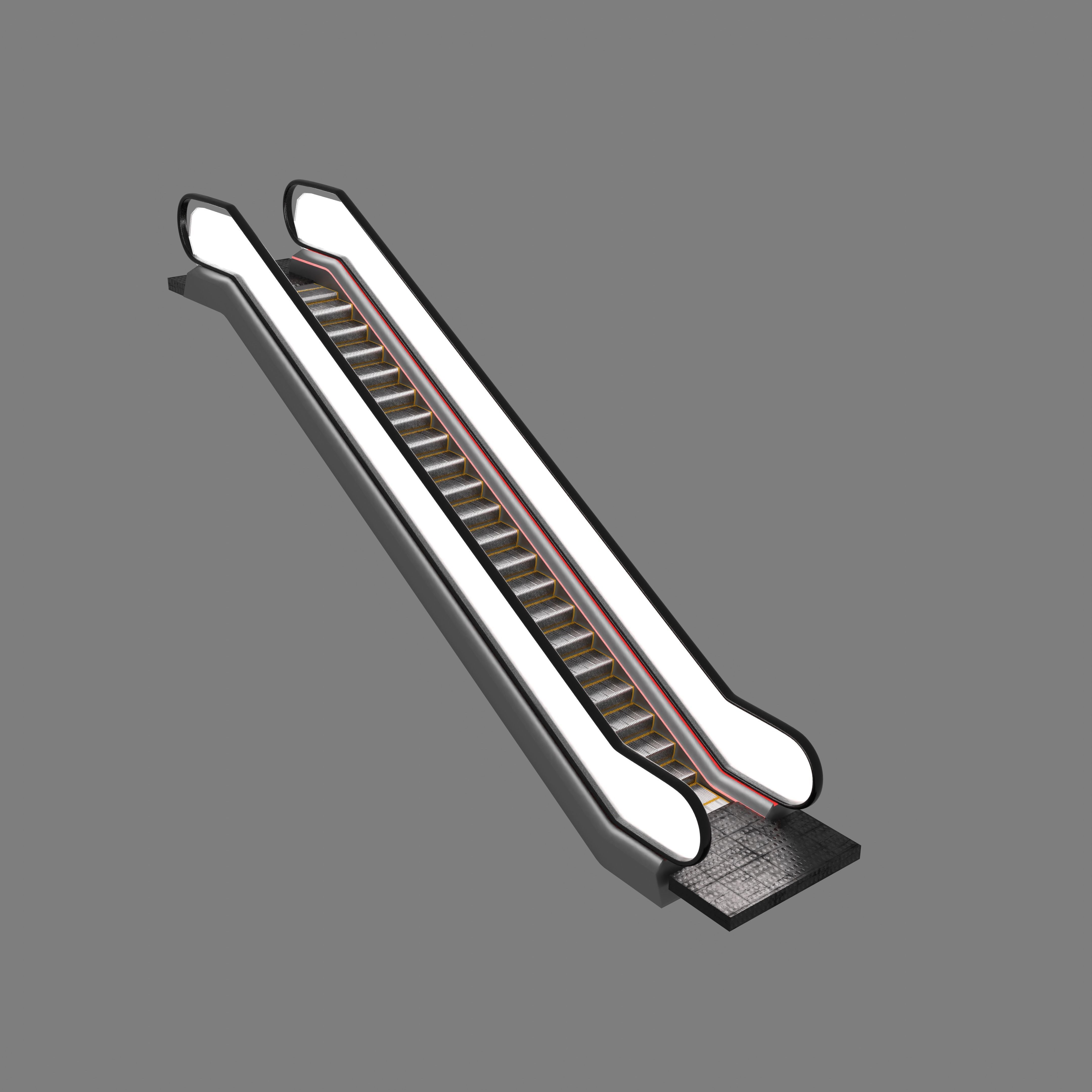 3D model Escalator animated VR / AR / low-poly | CGTrader