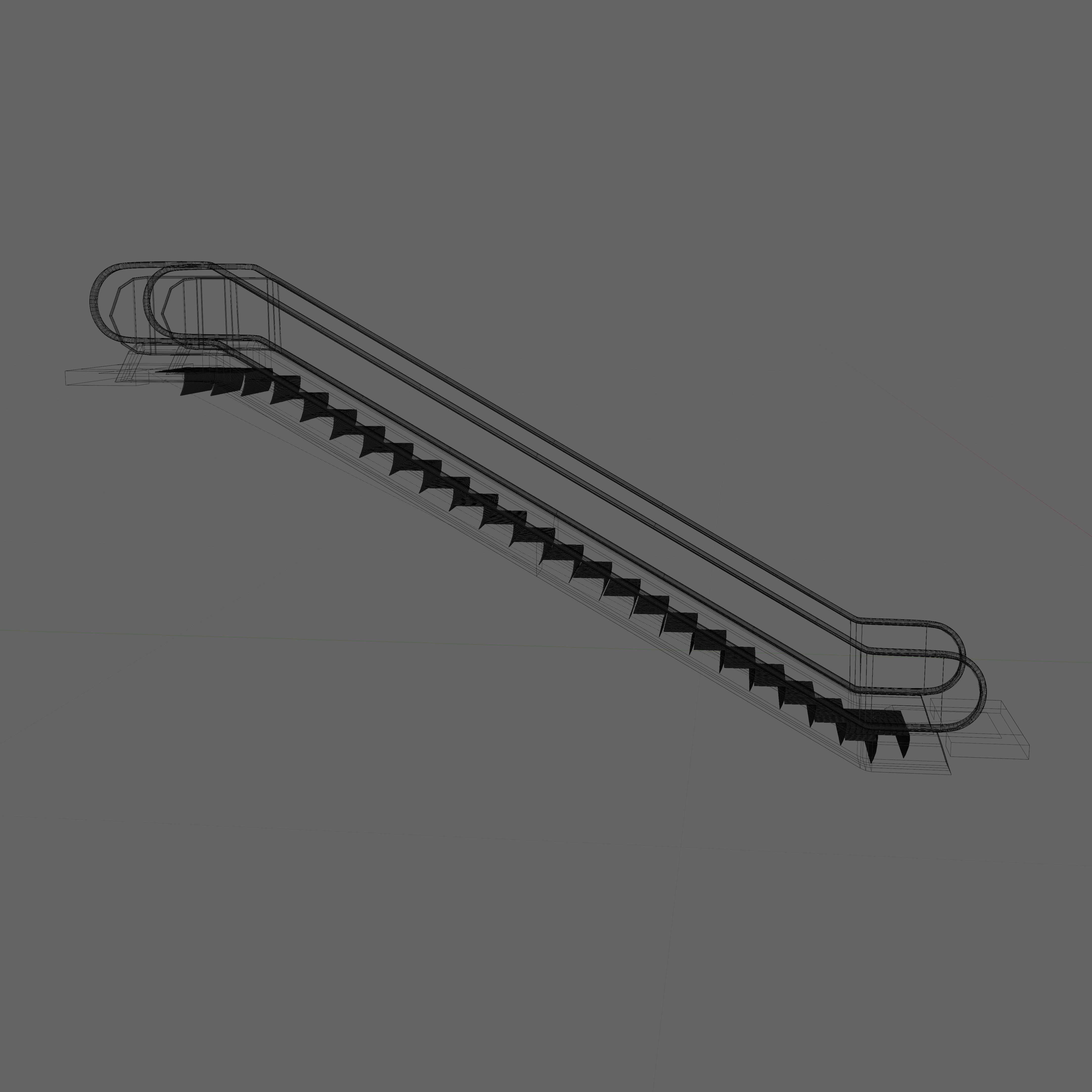 3D model Escalator animated VR / AR / low-poly | CGTrader