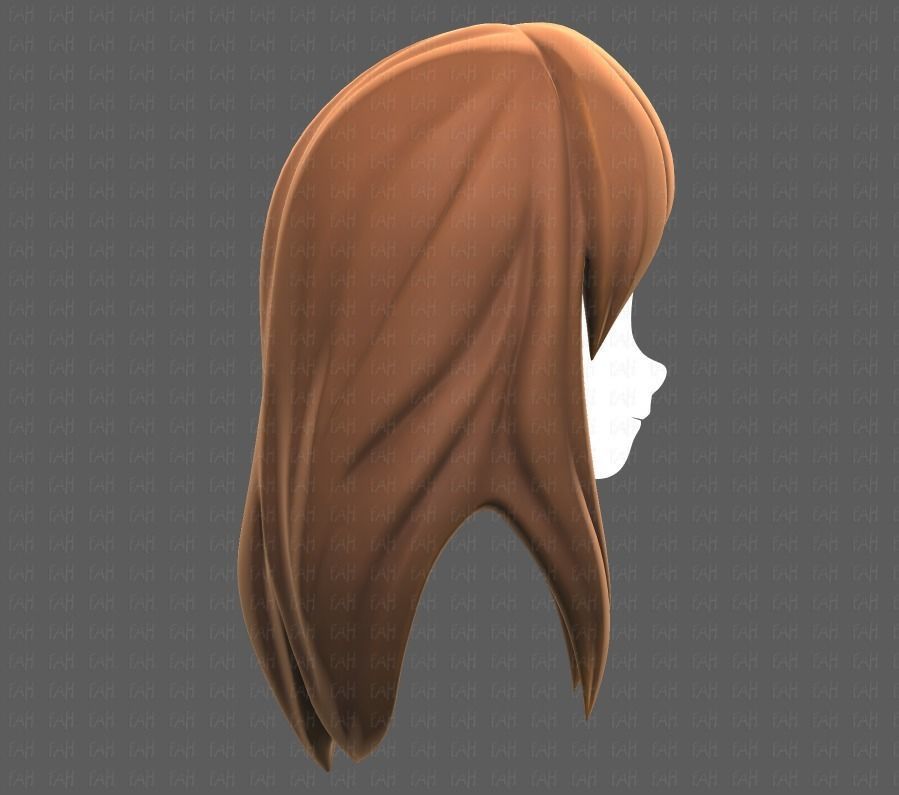 3D model Base Hair for girl V25 VR / AR / low-poly | CGTrader