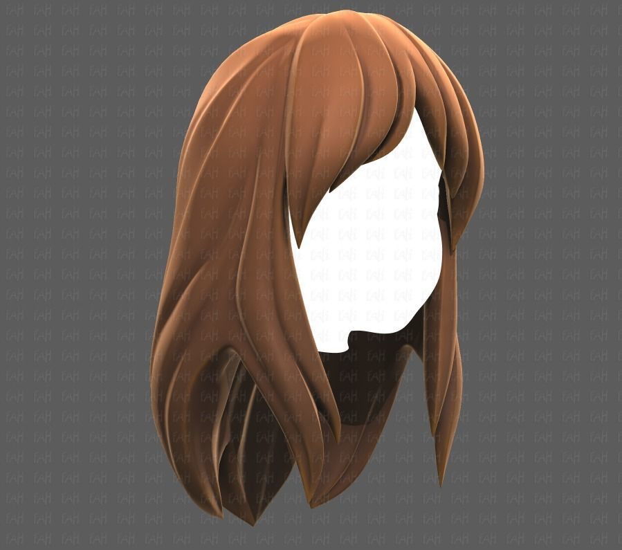 3D model Base Hair for girl V25 VR / AR / low-poly | CGTrader