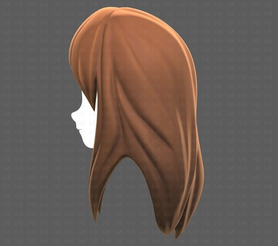 3D model Base Hair for girl V25 VR / AR / low-poly | CGTrader