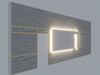 paneling led wall light with square shape 3D model | CGTrader