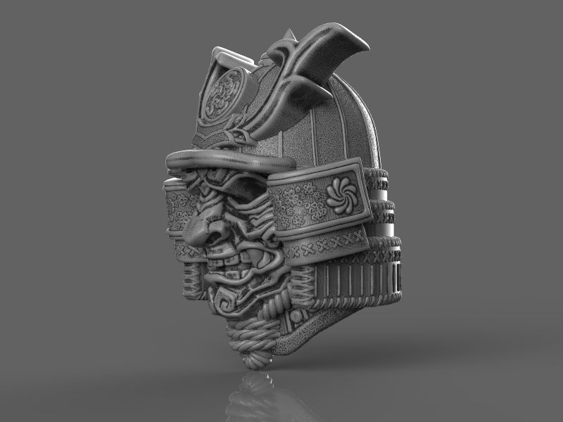 Head samurai 3d model for 3d printing 3D print model 3D model 3D ...