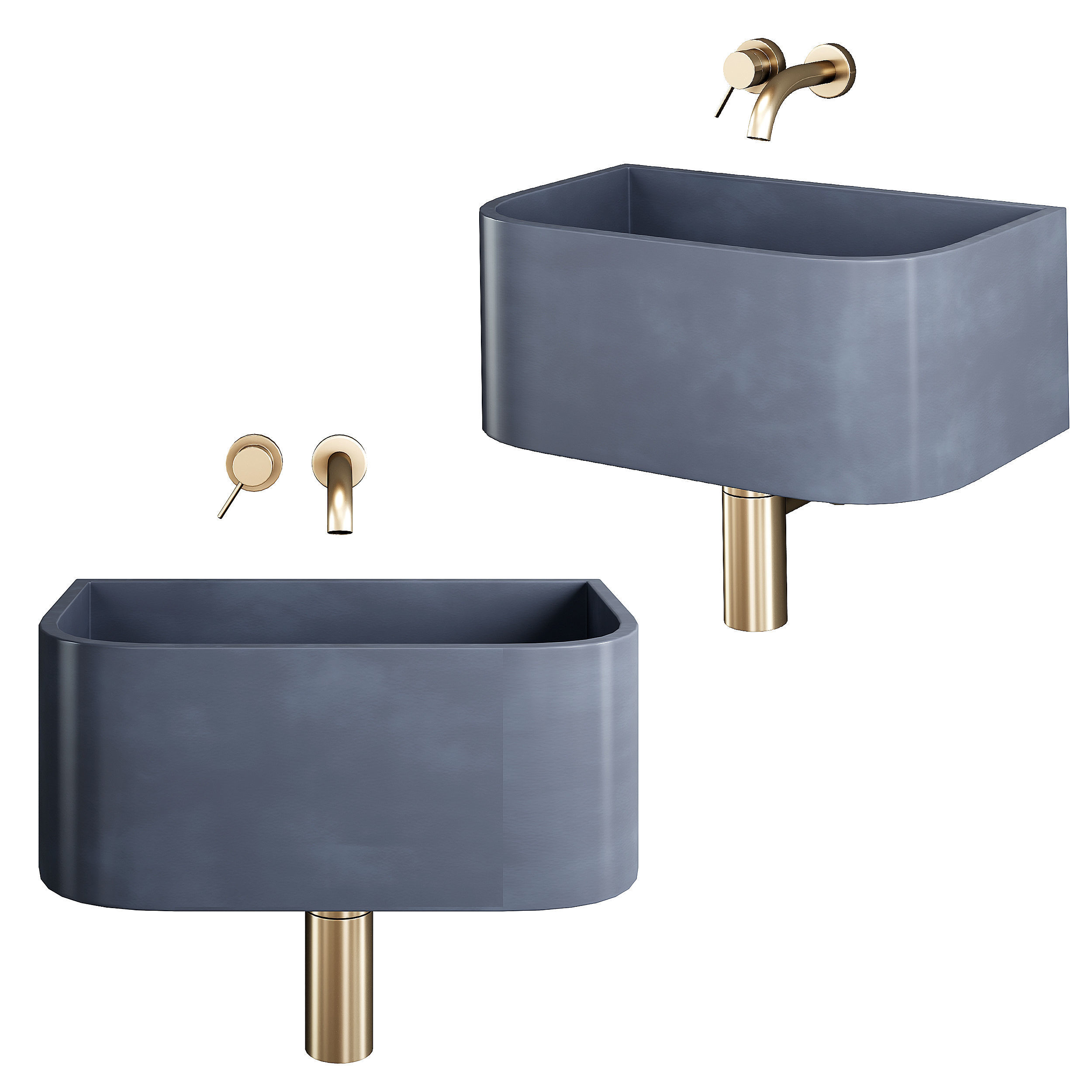 MIRA POD CONCRETE BASIN 3D model | CGTrader