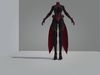 Scarlet armor suit science realism character of science and 3D model ...