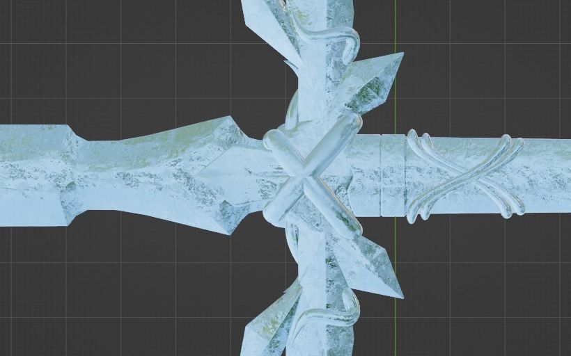 AO BARA SWORD 3D print model - BLUE ROSE SWORD - made in Blender 3D ...