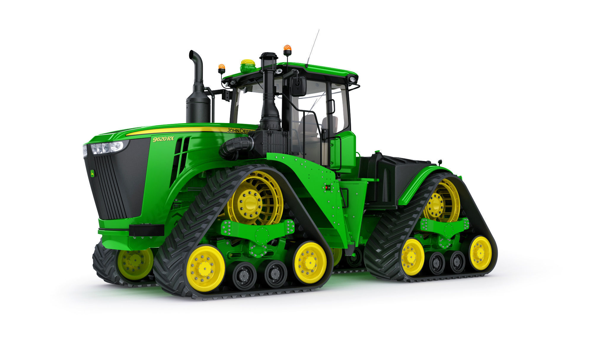 John Deere 9620 RX Tracked Power Tractor 3D model | CGTrader