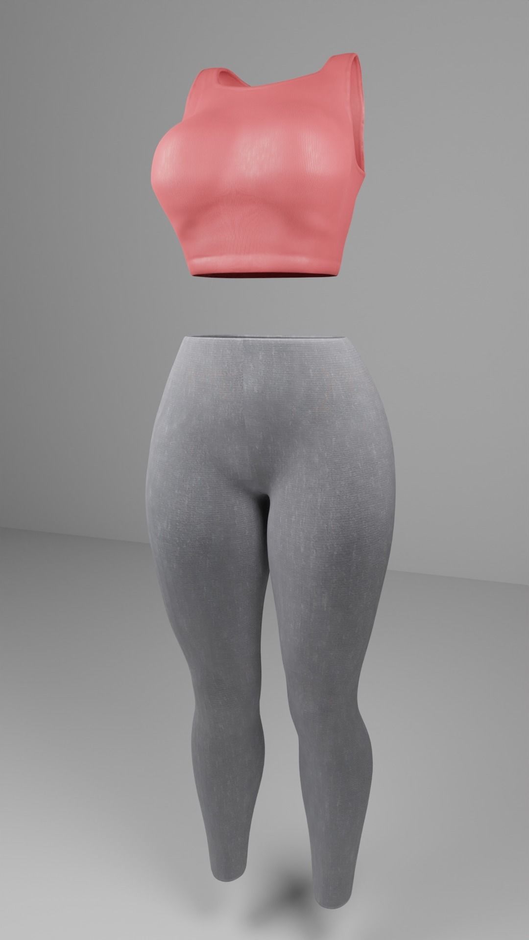 Crop Top and Leggings free VR / AR / low-poly 3D model | CGTrader