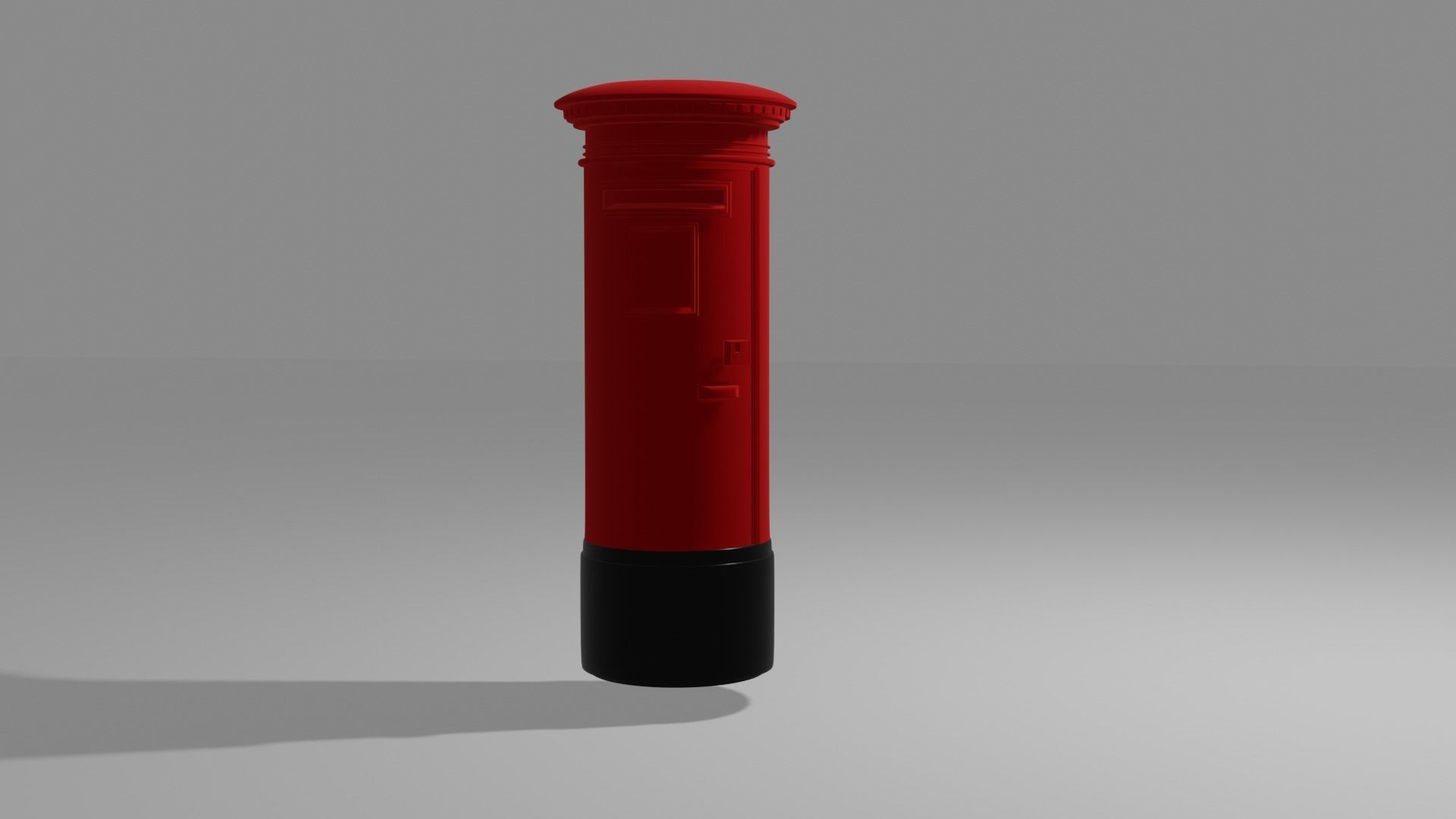British Red Post Box 3D model 3D model | CGTrader