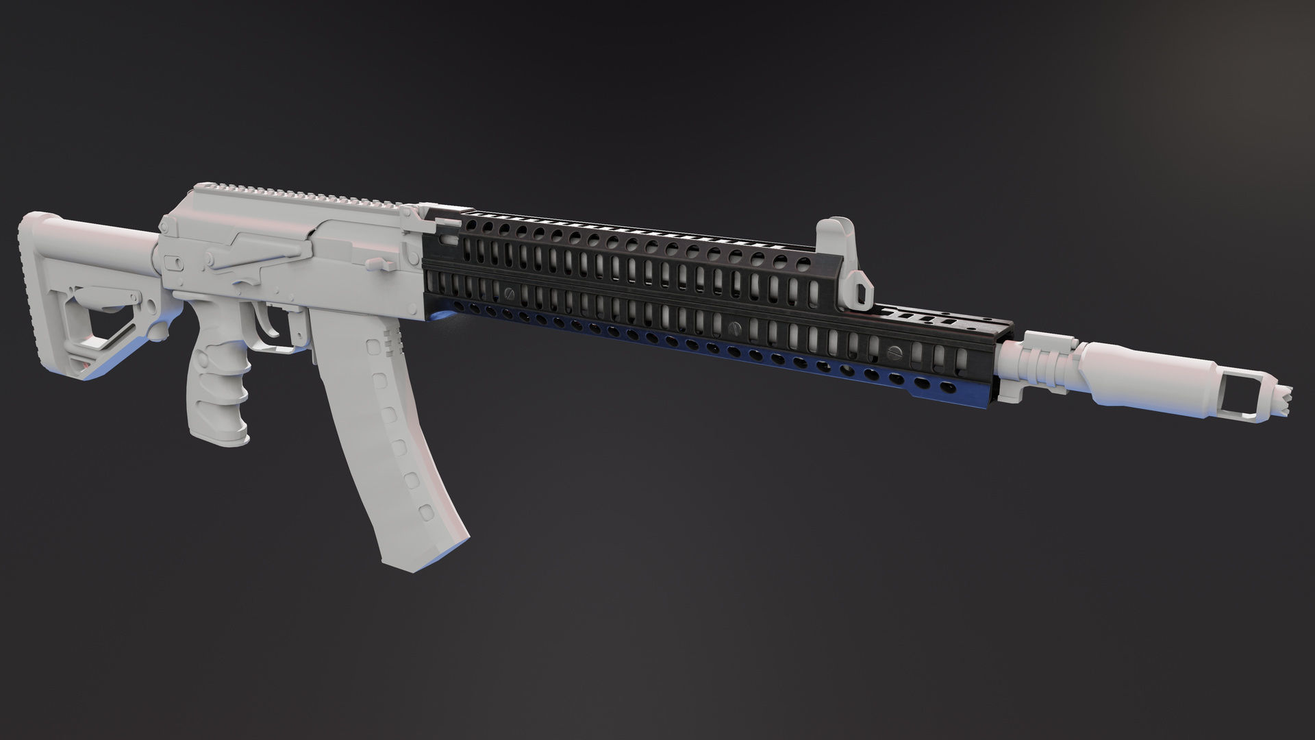 3D model Zenitco Sport 12U Handguard VR / AR / low-poly | CGTrader