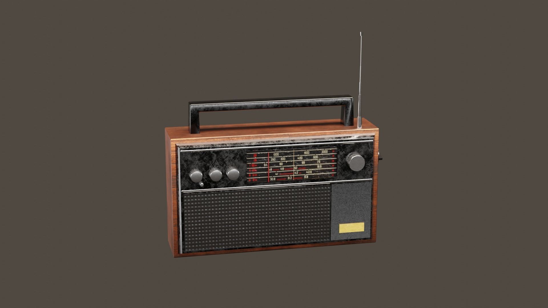 3D model Old Classic Vintage Radio VR / AR / low-poly | CGTrader