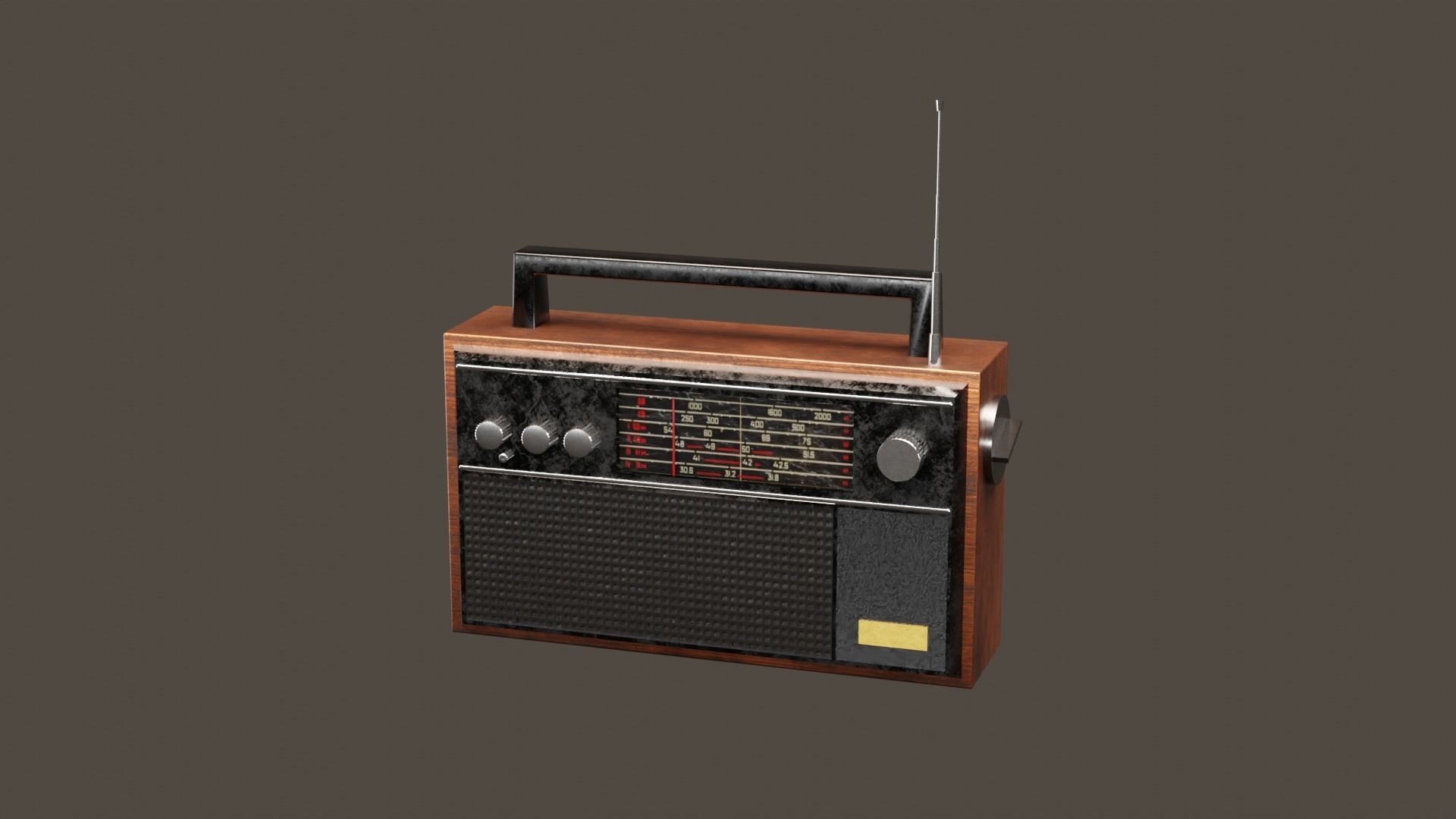 3D model Old Classic Vintage Radio VR / AR / low-poly | CGTrader