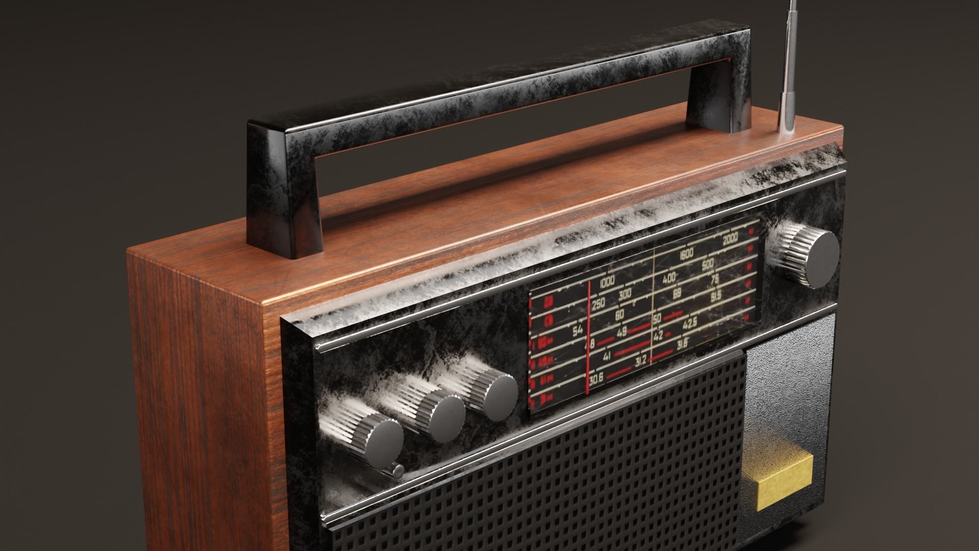 3D model Old Classic Vintage Radio VR / AR / low-poly | CGTrader